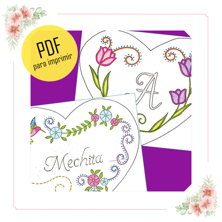 Patrones para Corazón con Letras y Bordado Ayacuchano – Taller de ...